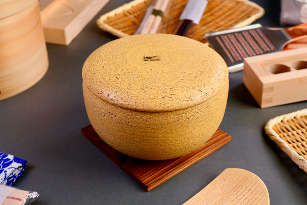 Nagatani-en Iga Ceramic Ohitsu 2-Cup — Japanese Rice Pot – Hinoki ...